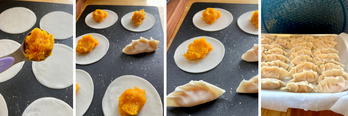 Butternut Squash Dumplings With Kale and Shiitake Mushrooms in Miso ...