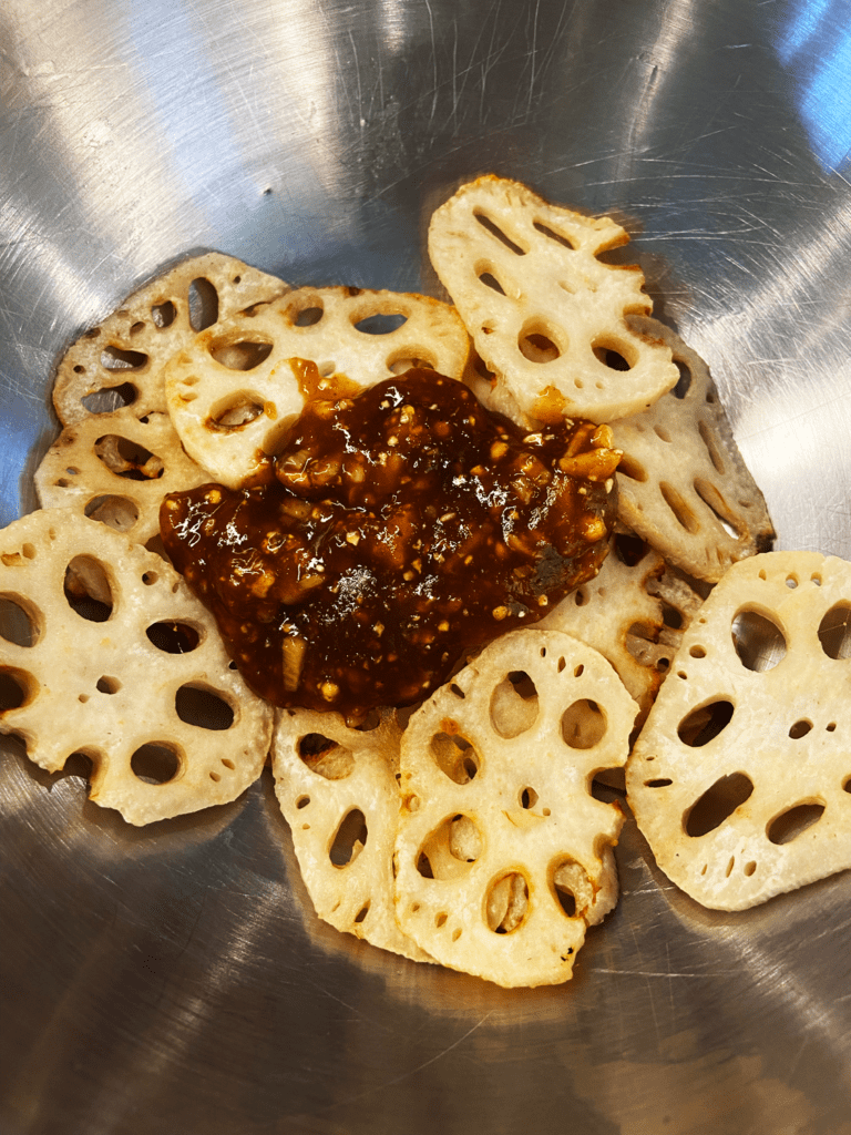 Indian lotus root recipe : with sweet and spicy sauce - Olive You So Matcha
