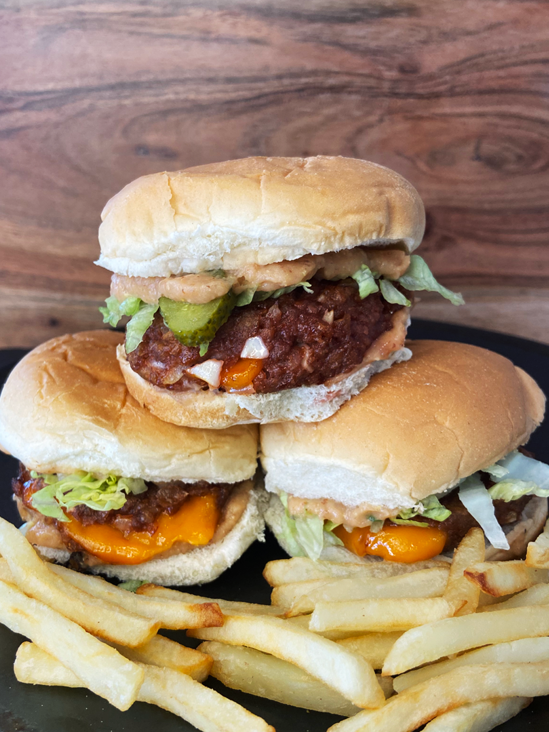 Air Fried Beyond Burgers : vegan stuffed big mac sliders - Olive You So ...