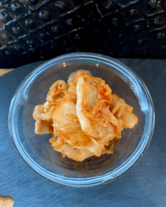 air fryer kimchi beyond meatballs with vegan Gochujang sauce - Olive You So Matcha