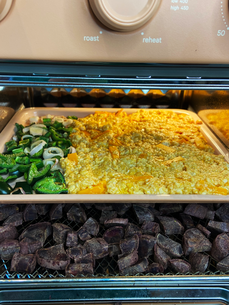 Air Fryer Silken Tofu Scramble with Purple Sweet Potatoes - Olive You ...