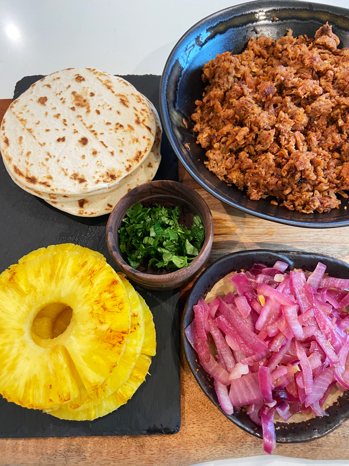 Hawaiian Korean inspired Vegan Beyond ground beef tacos - Olive You So ...