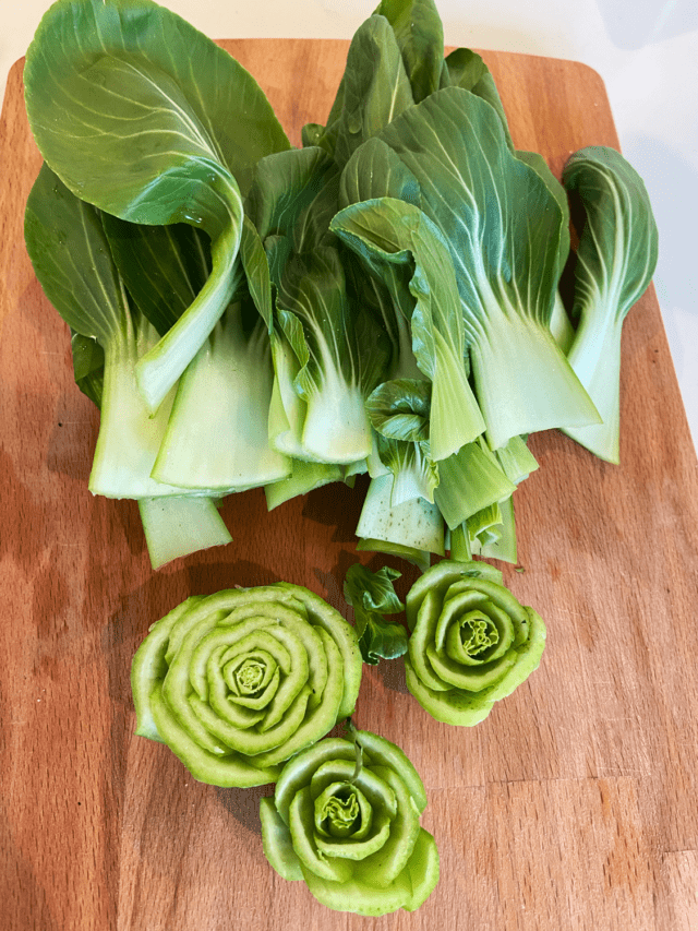 Bok Choy caesar salad with healthy tahini dressing - Olive You So Matcha