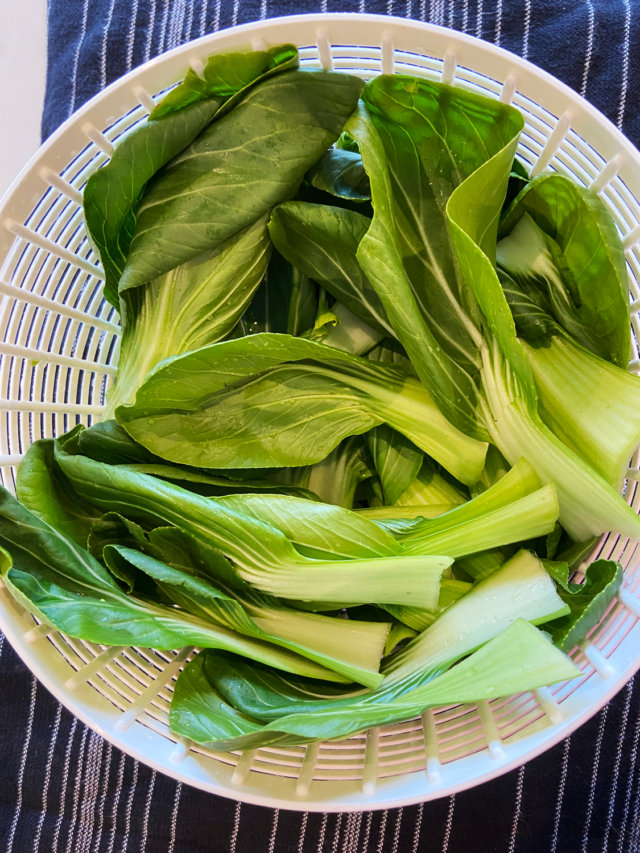 Bok Choy caesar salad with healthy tahini dressing - Olive You So Matcha