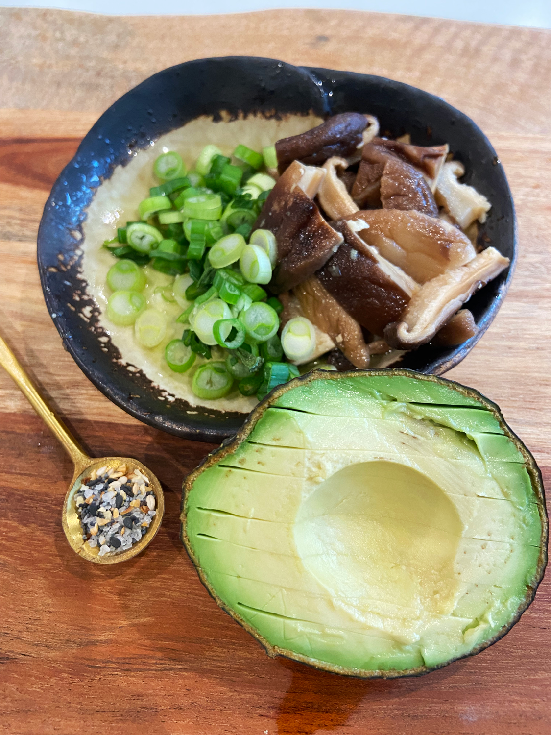 Miso protein Steel Cut Oats with tofu - Olive You So Matcha