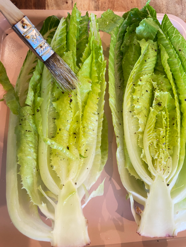 how to make air fryer romaine lettuce (great for caesar) - Olive You So ...